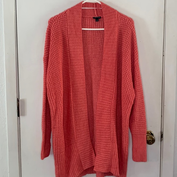 torrid | Sweaters | Torrid Size 2 Watermelon Pink Chunky Knit Ribbed ...